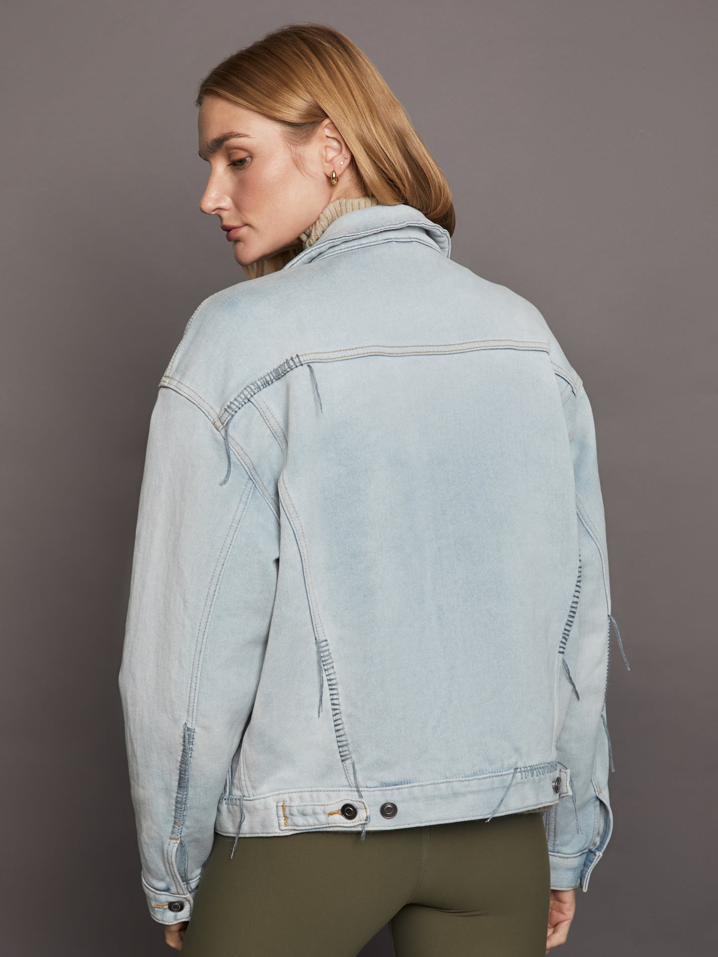 OVERSIZED DENIM JACKET - DENIM BLUE – Carbon38