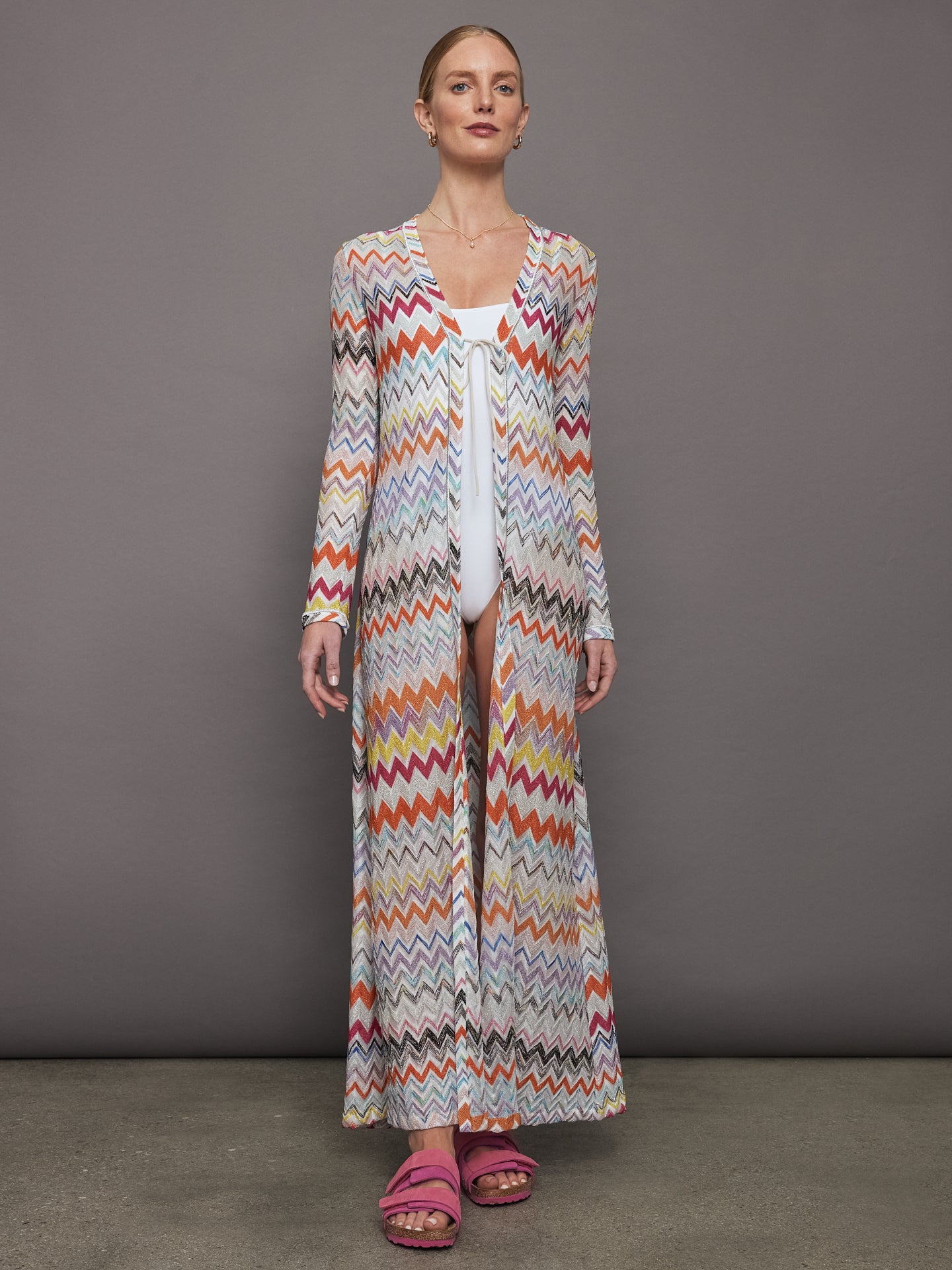 Long Cover Up - Multi w/ White Base – Carbon38