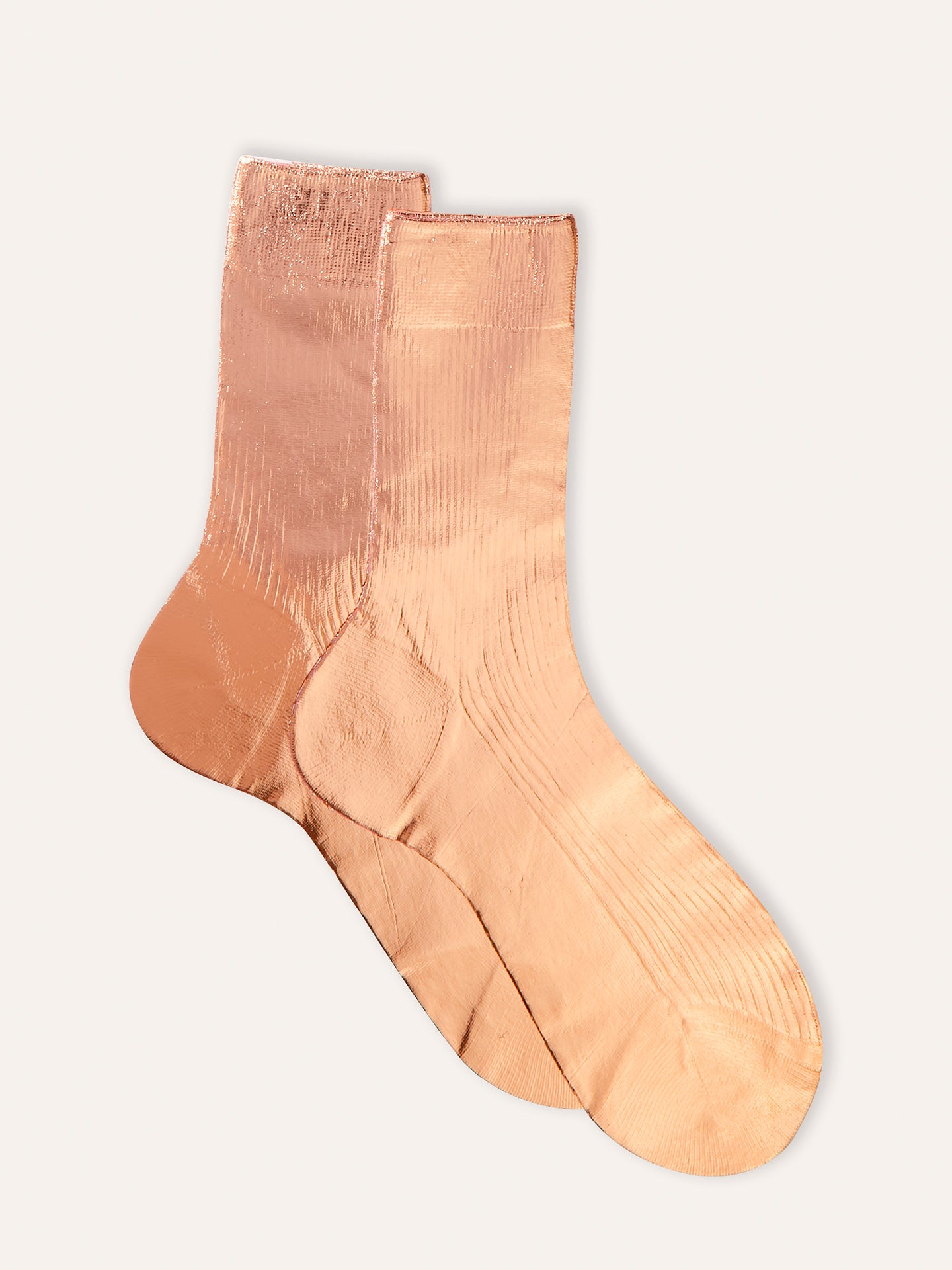 One Ribbed Laminated Sock - Rosa – Carbon38