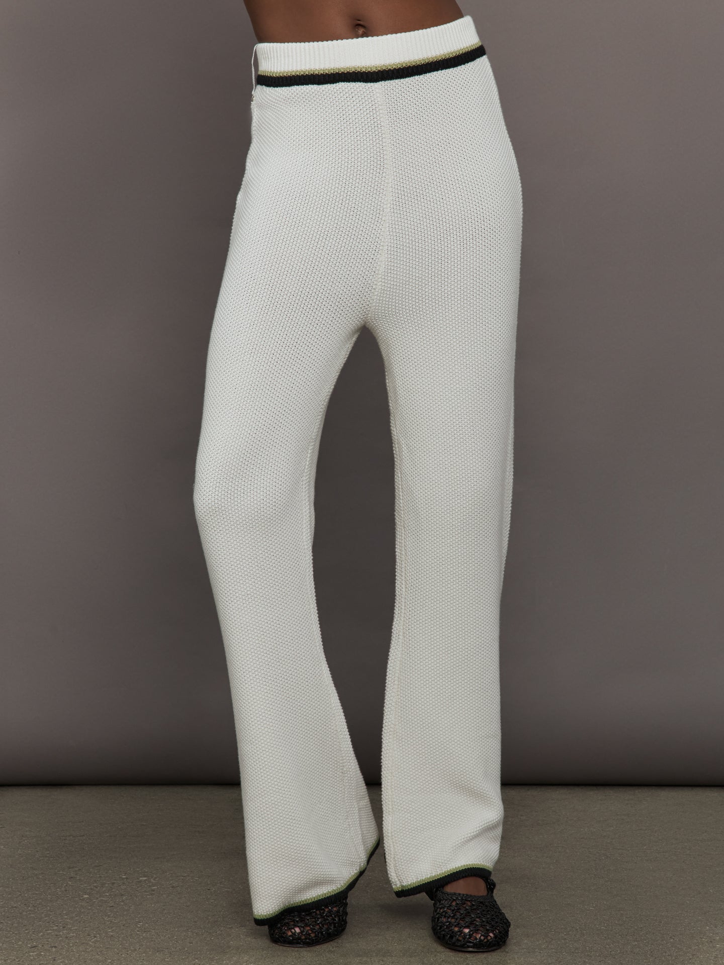 The Soraya Knit Pants - Sea Salt – Carbon38