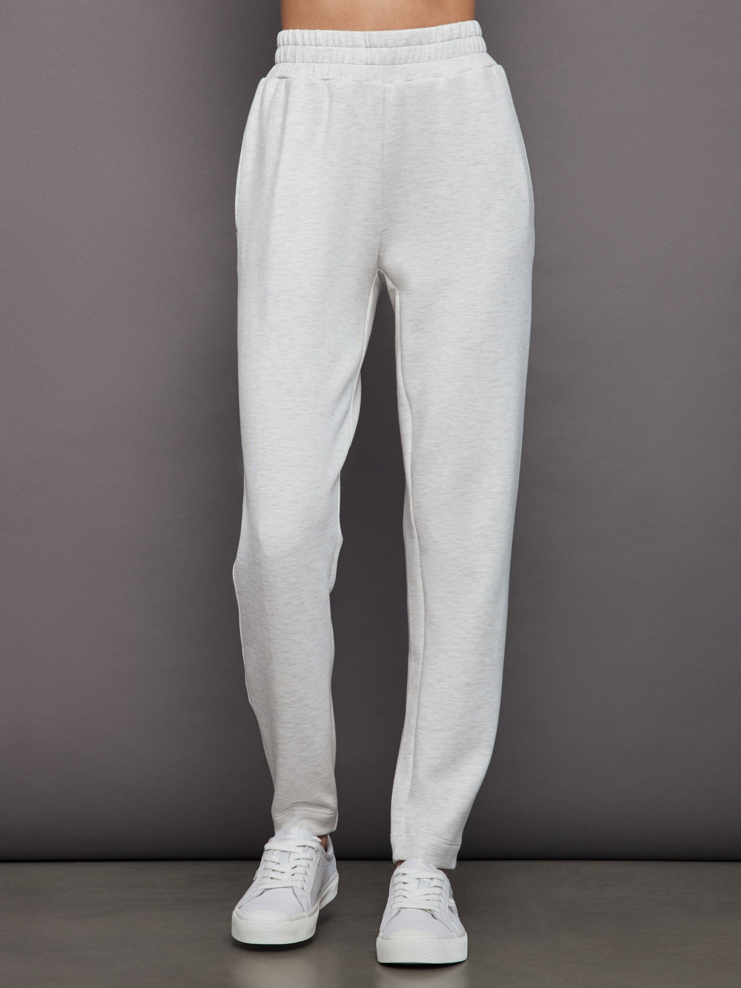 The Slim Zip Hem Pant - Ivory Marl – Carbon38