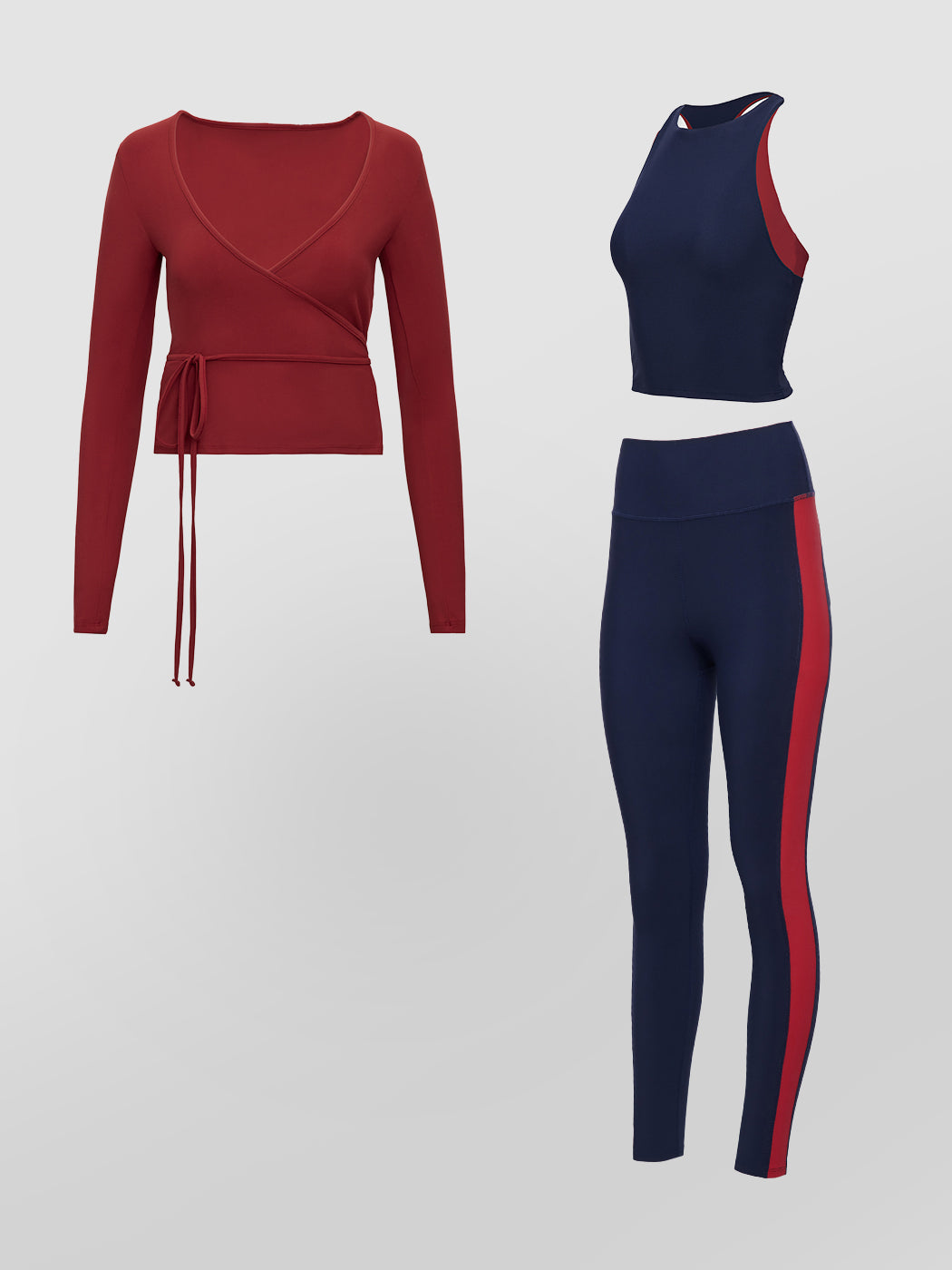 Navy/Red Dahlia Colorblock Melt Bundle – Carbon38