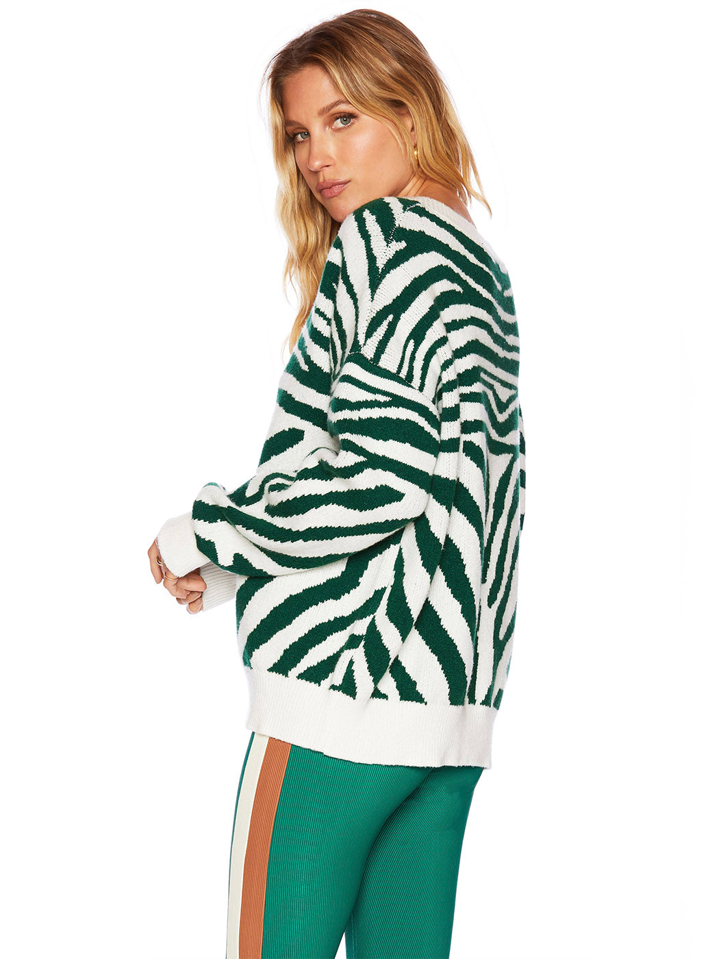Joey Sweater - Verdant Zebra – Carbon38
