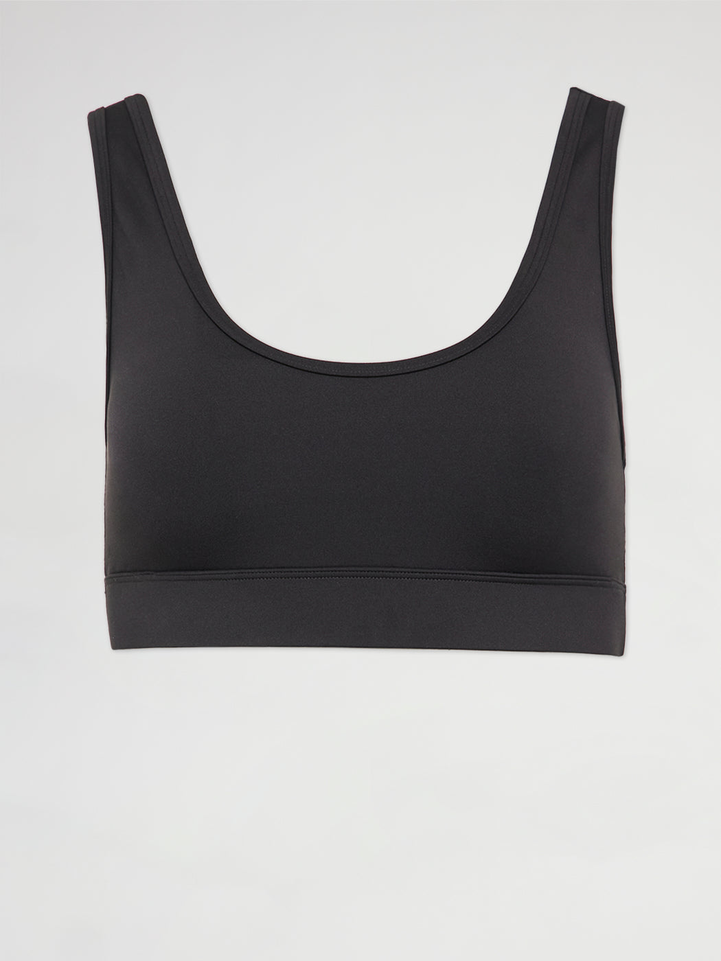 Cut Out Scoop Bra in Diamond Compression - Black – Carbon38