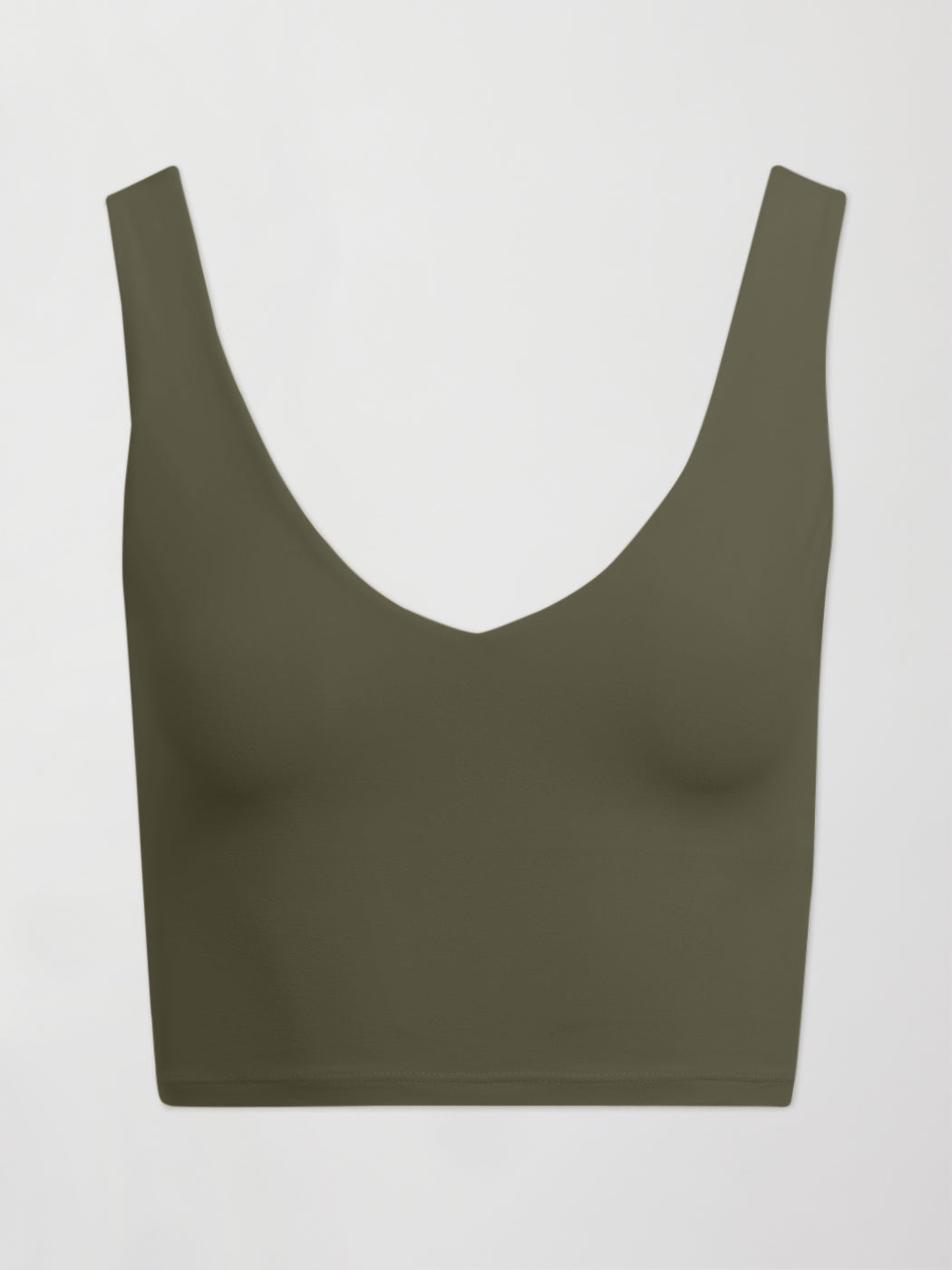 V-Neck Longline Bra in Melt - Core Olive – Carbon38