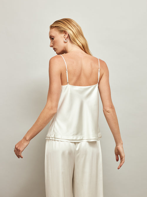 Satin Cami - Evening Blue – Carbon38