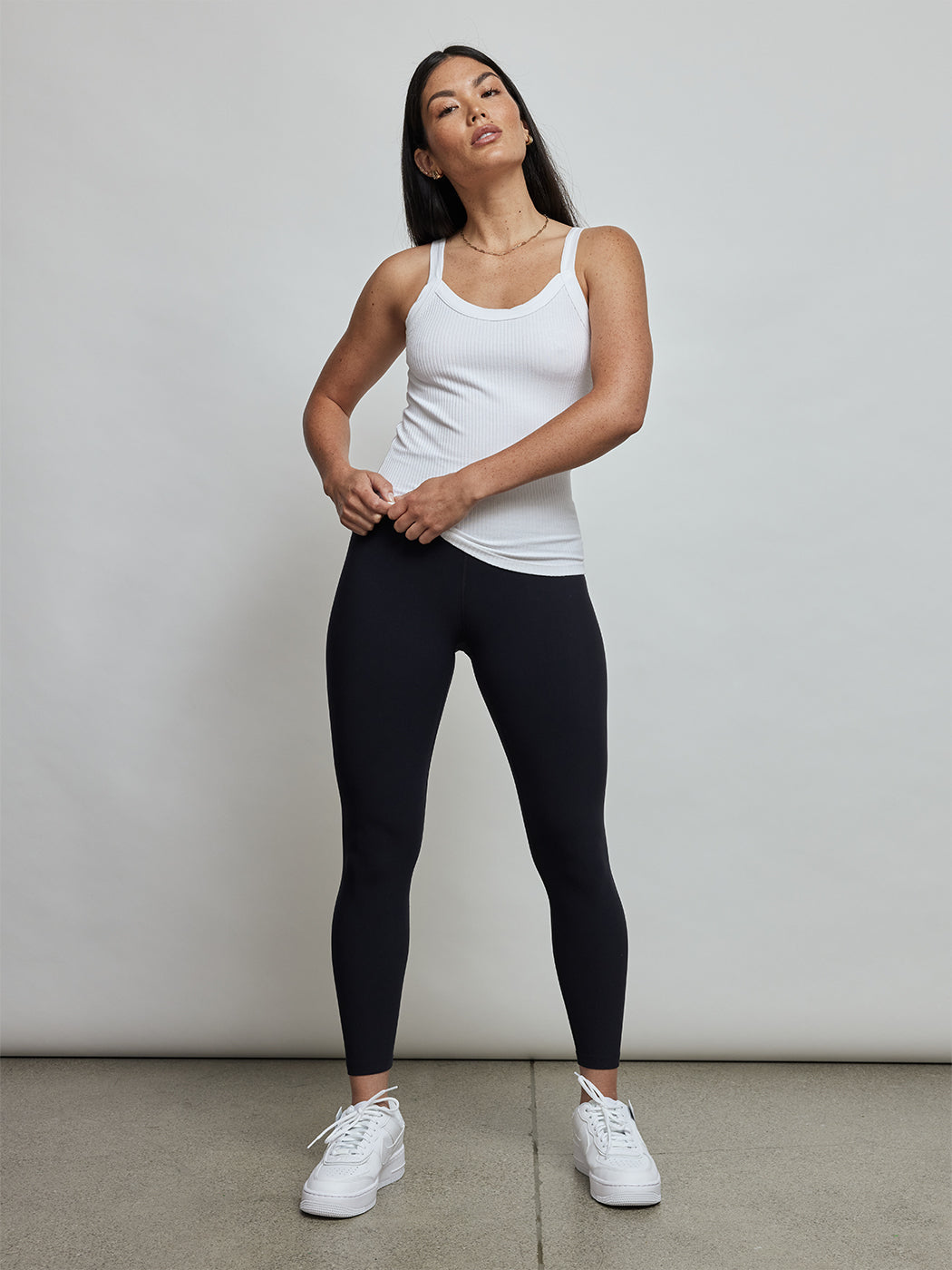 Rib Cami - White – Carbon38